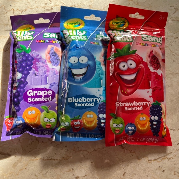 Crayola | Toys | Crayola Silly Scents Sand Package Of 3 Grape ...